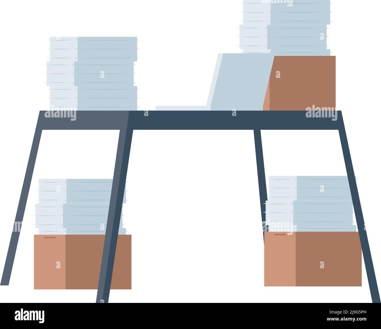 Storage documents papers stack Stock Vector Images - Alamy