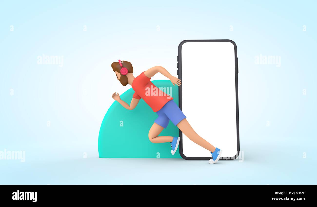 Cartoon runner hi-res stock photography and images - Alamy