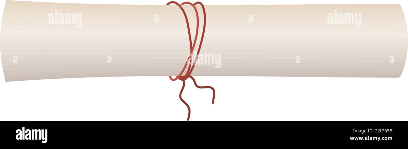 graduation diploma with red rope icon Stock Vector Image & Art - Alamy