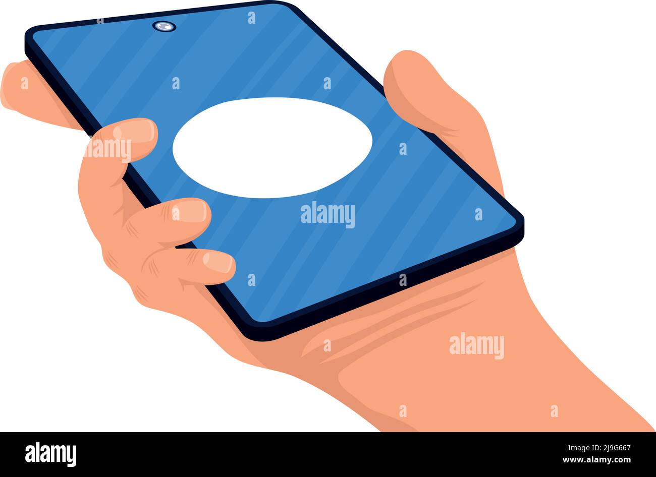 hand lifting smartphone device gadget Stock Vector Image & Art - Alamy