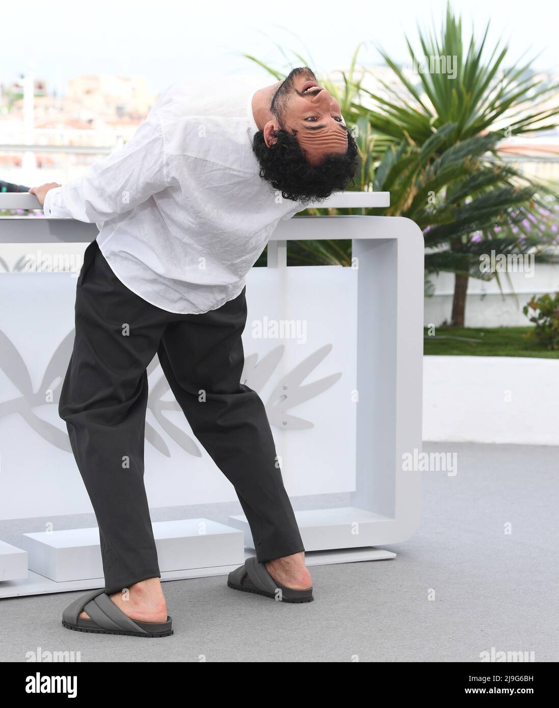 Cannes, France. 23rd May, 2022. Iranian director Ali Abassi attends the ...