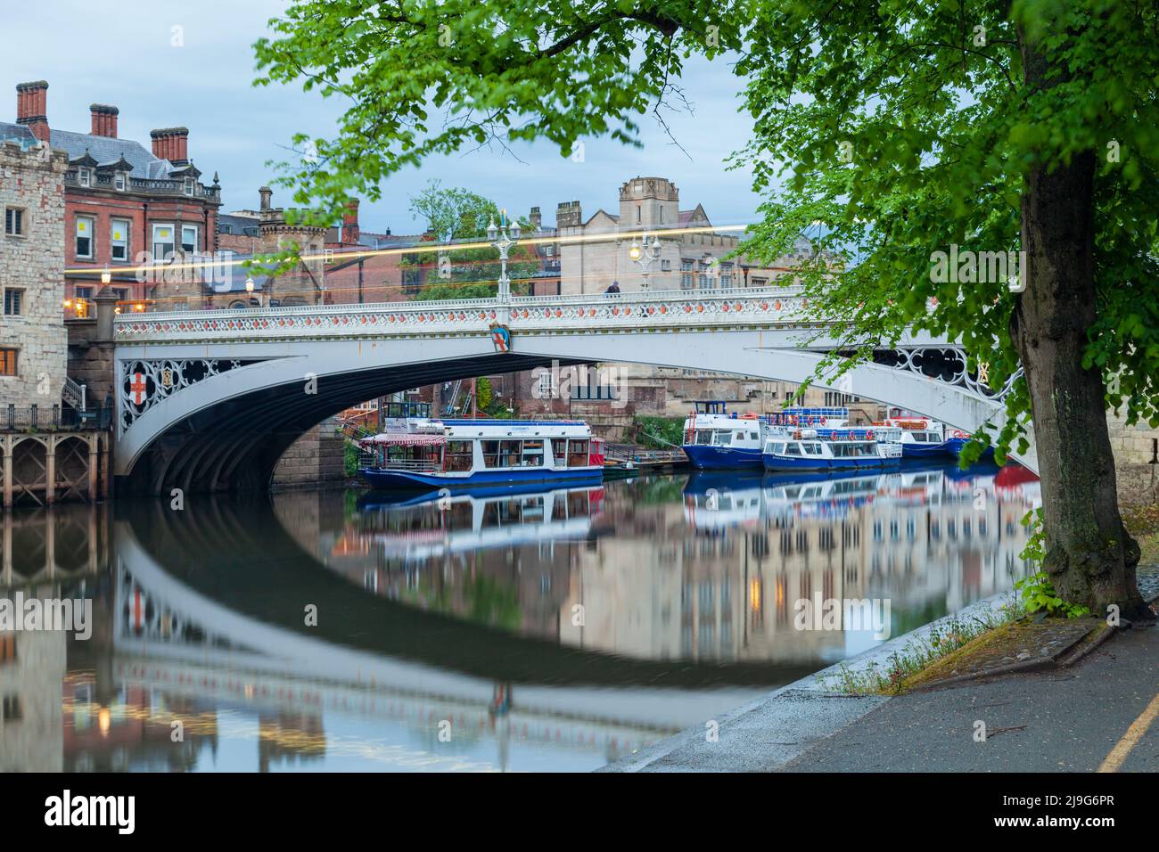 Evening at Lendal Bridge in York, England Stock Photo - Alamy