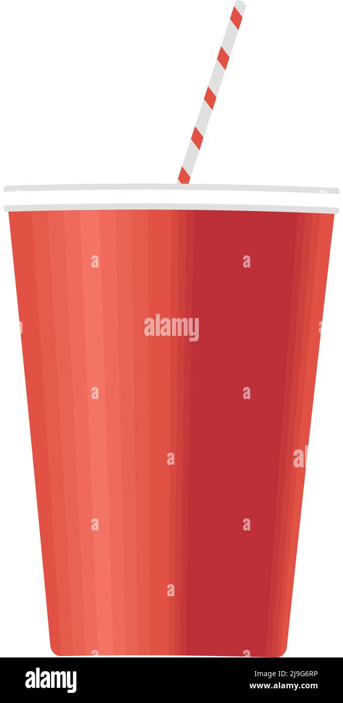 soda take away with straw Stock Vector Image & Art - Alamy