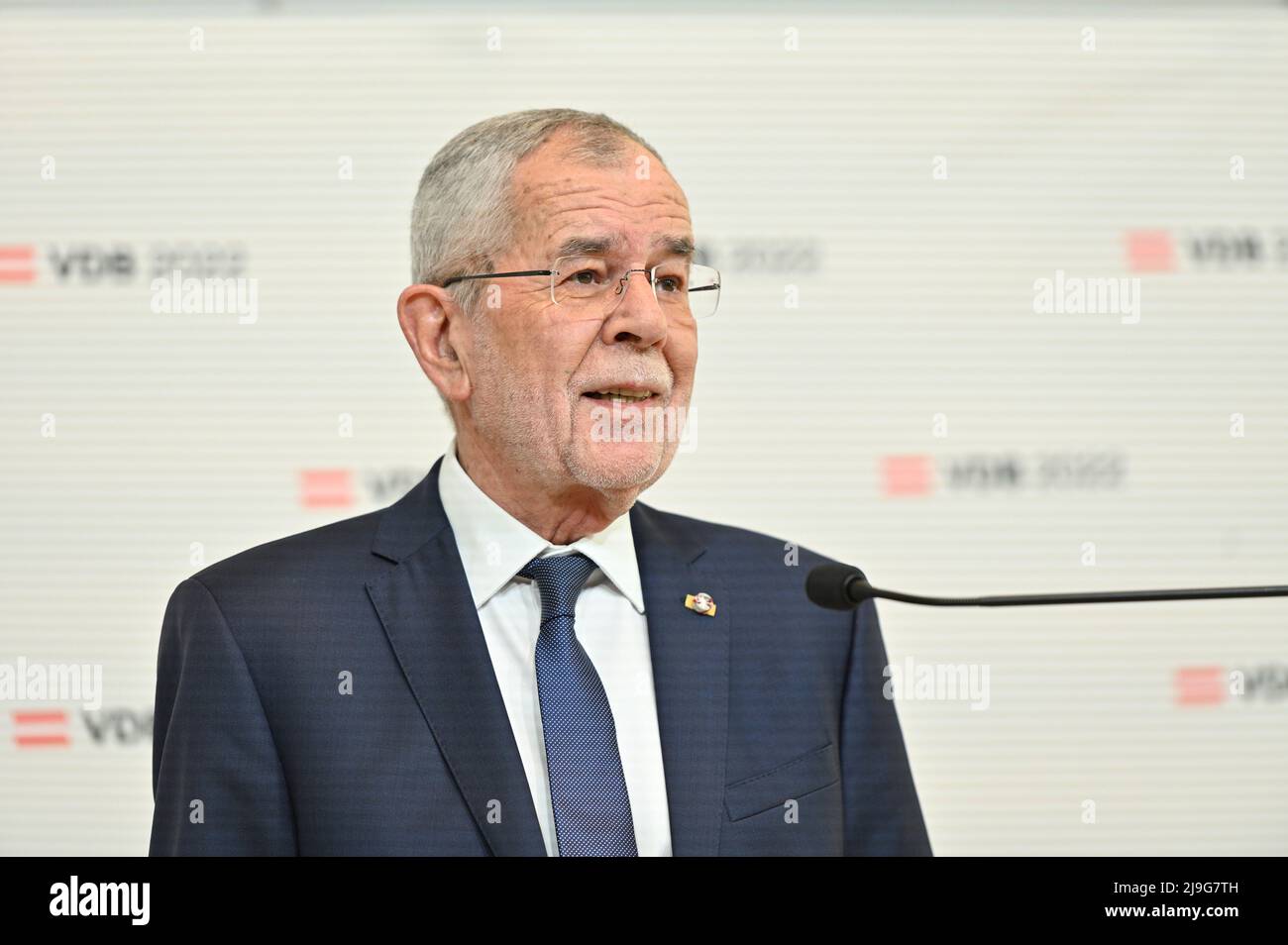 Vienna, Austria. 23rd May, 2022. Press conference with Alexander Van ...