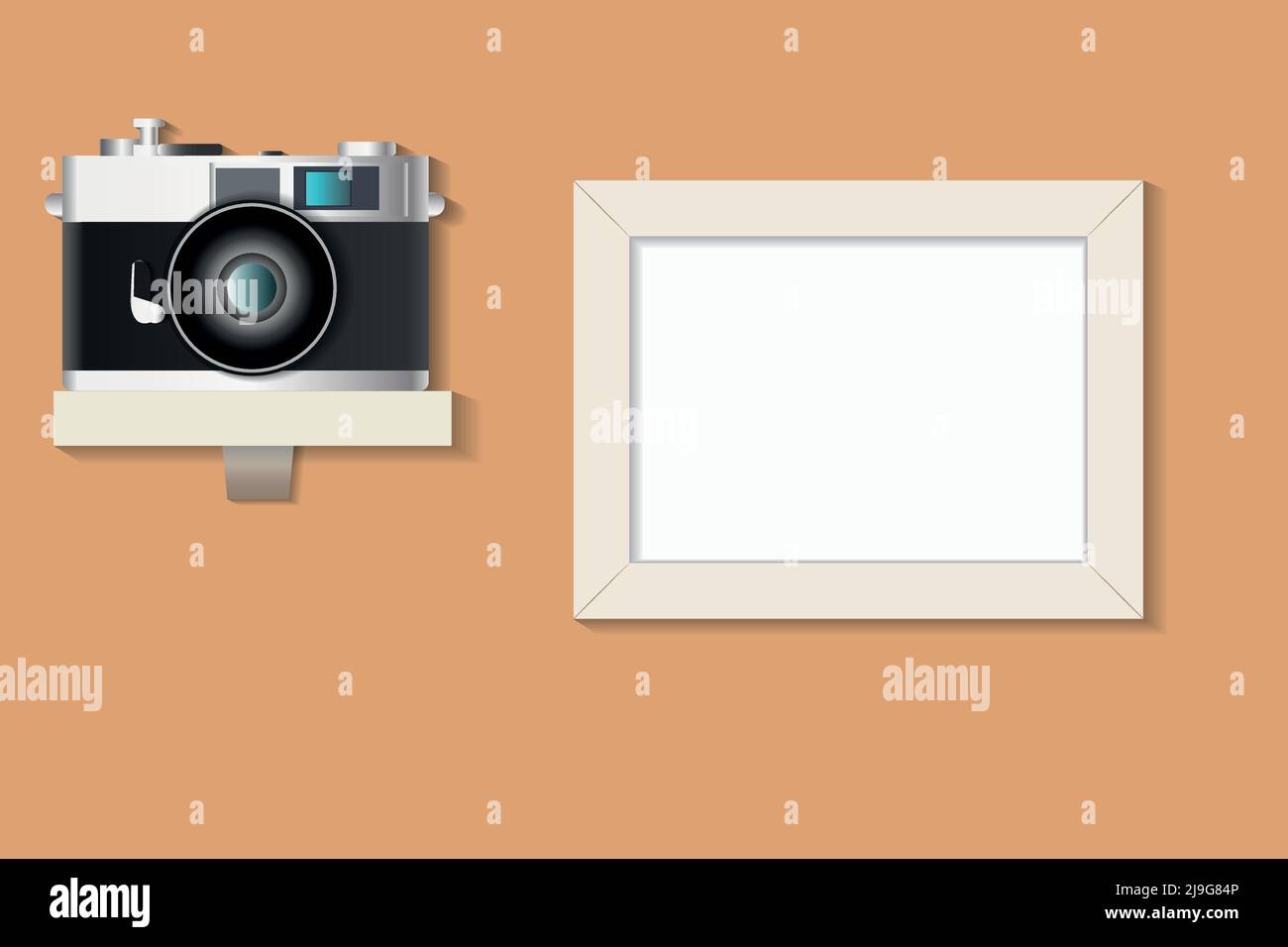 White blank indoor billboard Stock Vector Images - Alamy