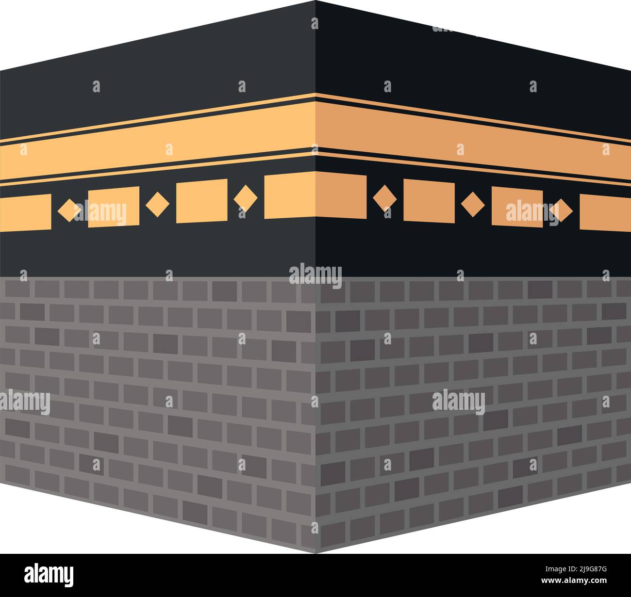 black muslim sacred mecca icon Stock Vector Image & Art - Alamy