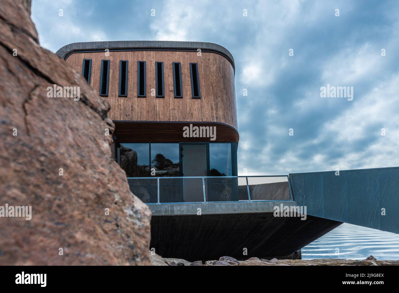 Lindesnes, Norway - April 16 2022: Exterior of Michelin underwater ...