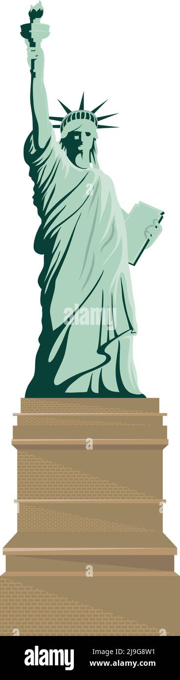 liberty statue landmark usa icon Stock Vector Image & Art - Alamy