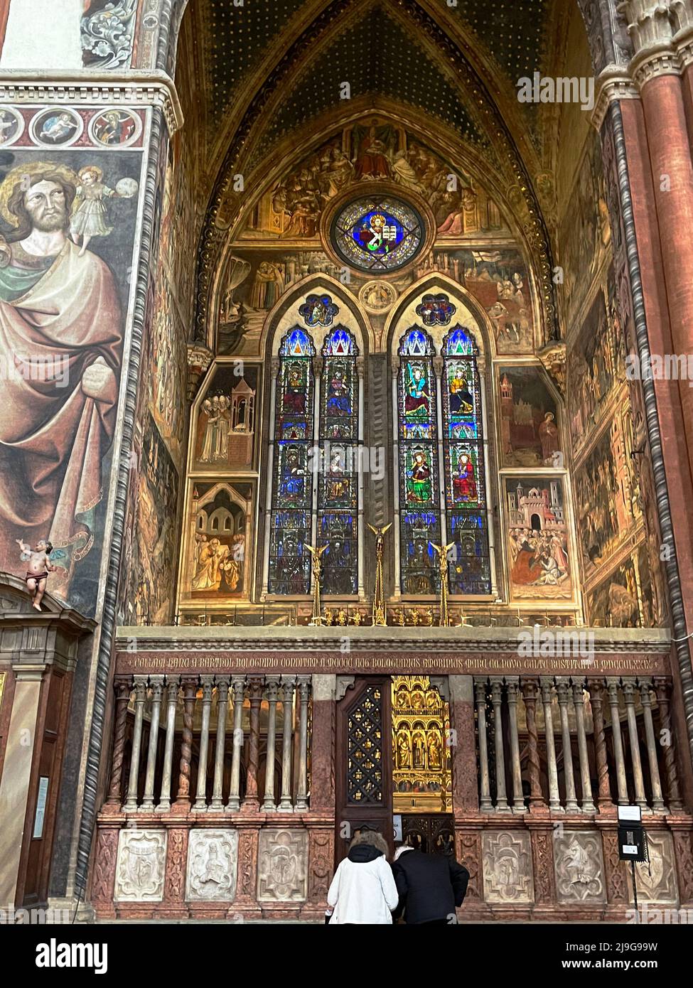 Bologna, Italy. The Chapel of the Magi inside the famous Church of S ...