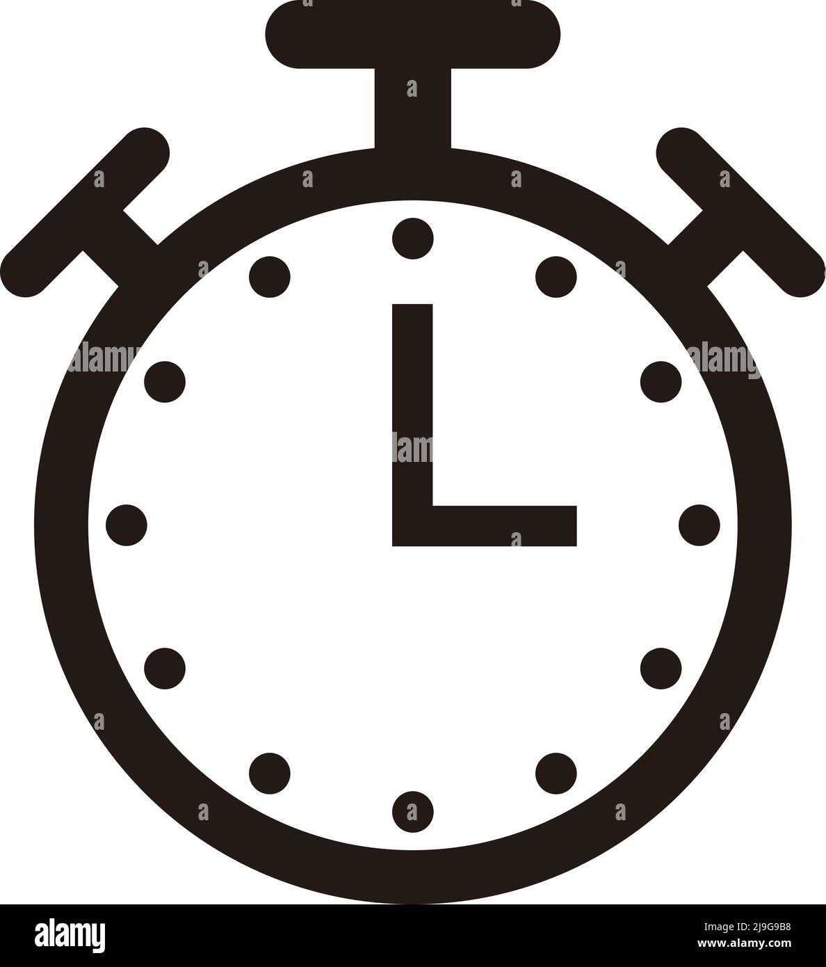Simple timer icon. Flat design vector. Editable vector Stock Vector ...