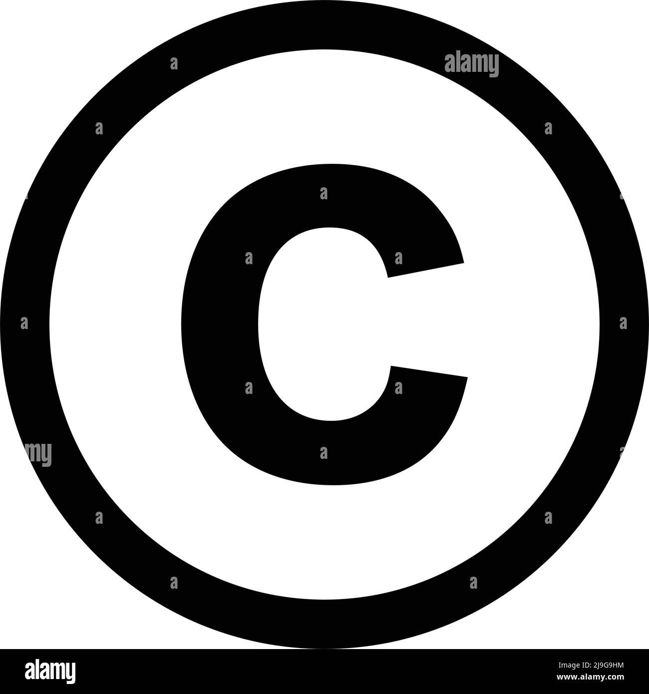Copyright mark. Editable vector Stock Vector Image & Art - Alamy