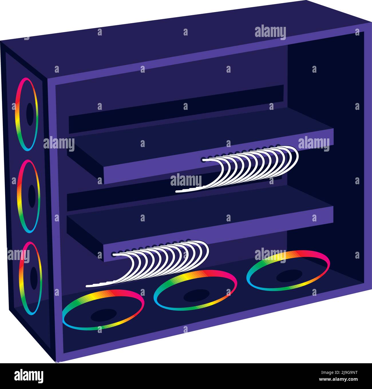 pc gamer tower device tech Stock Vector Image & Art - Alamy