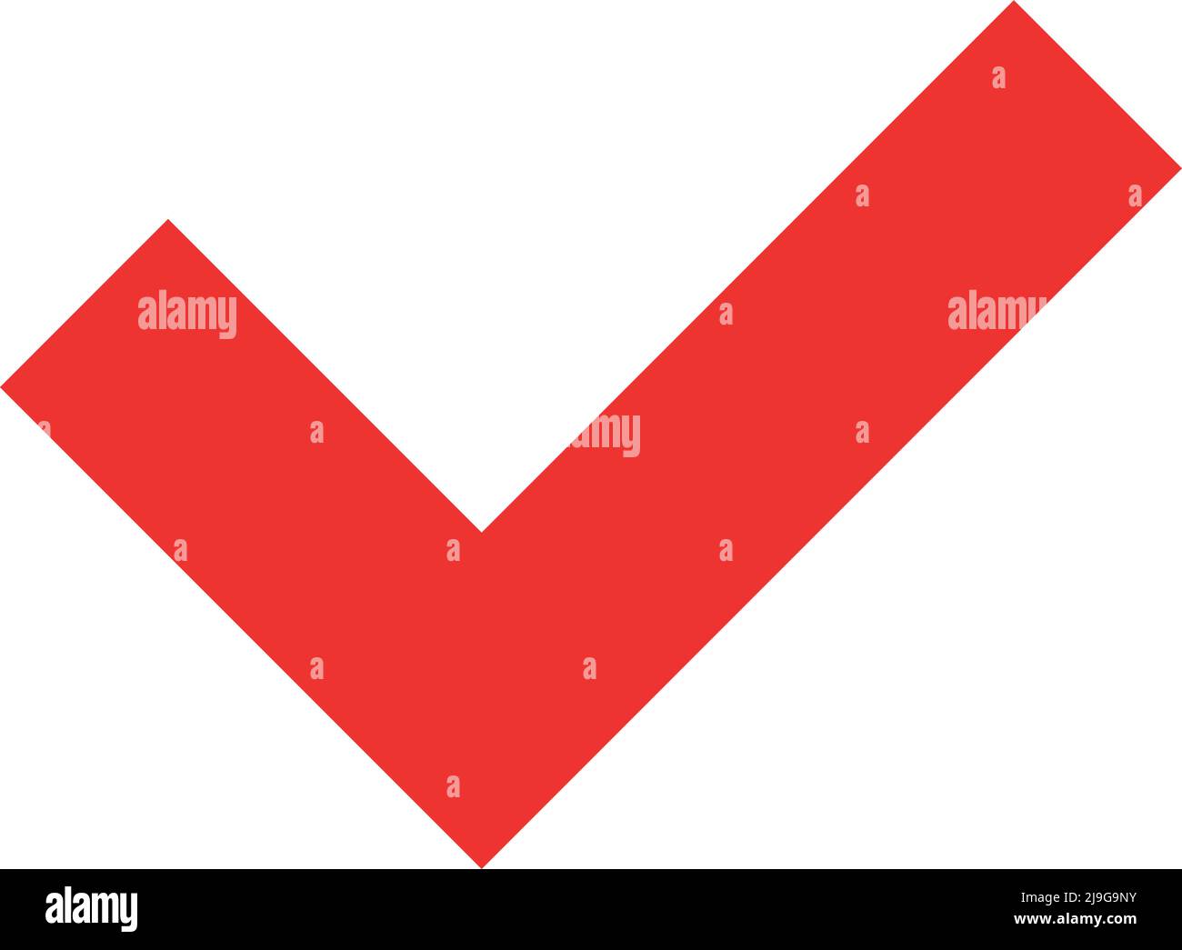 Red check mark icon. Vectors about success. Editable vector Stock Vector Image & Art - Alamy