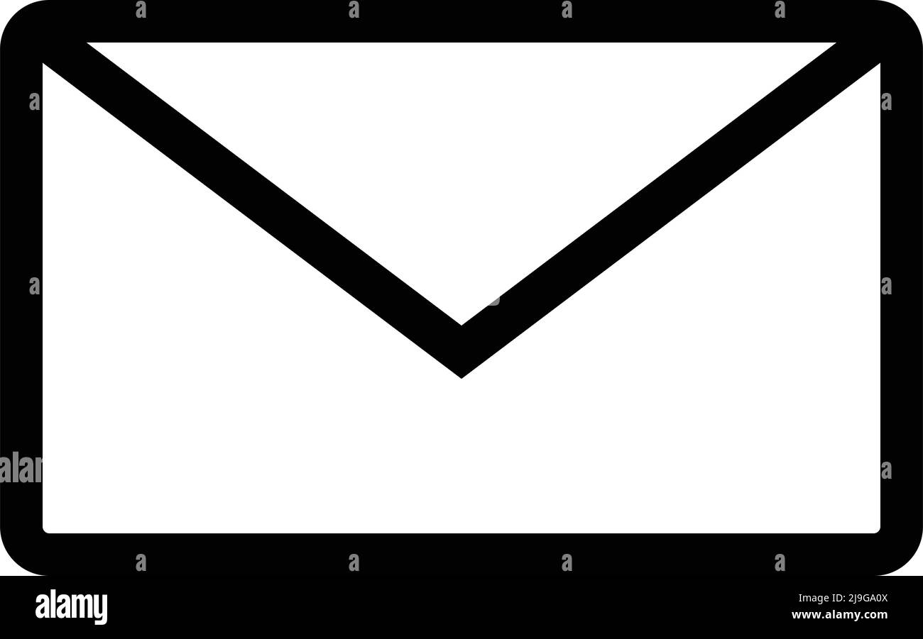Simple mail icon. Flat design vector. Editable vector Stock Vector ...