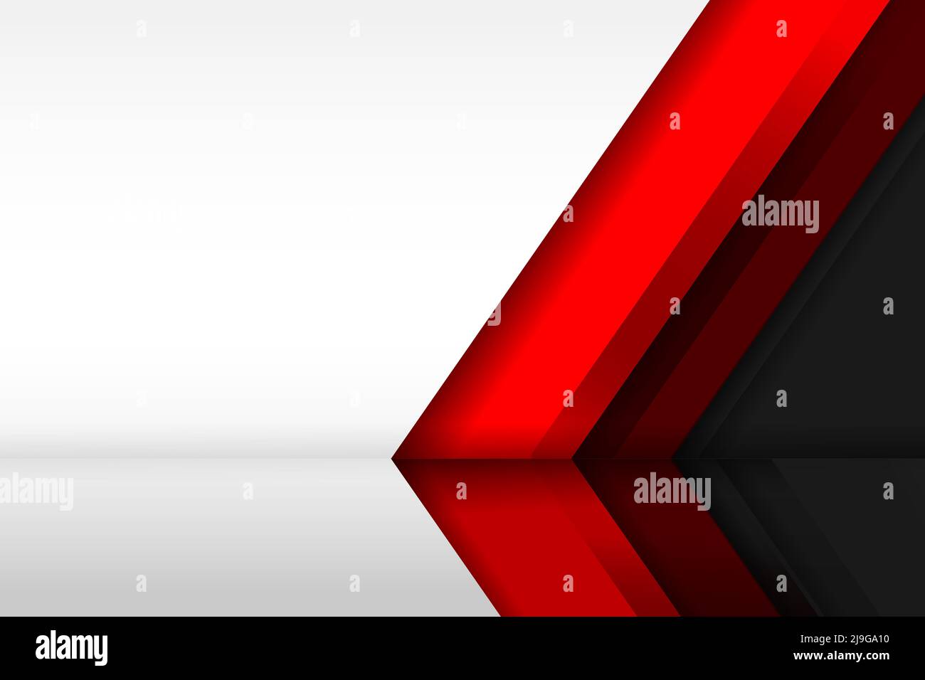 Abstract background red and white overlap layer on dark copy space, background vector ...