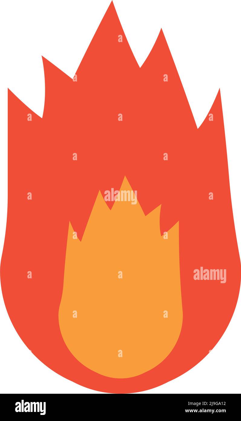 A simple flame icon. Editable vector Stock Vector Image & Art - Alamy