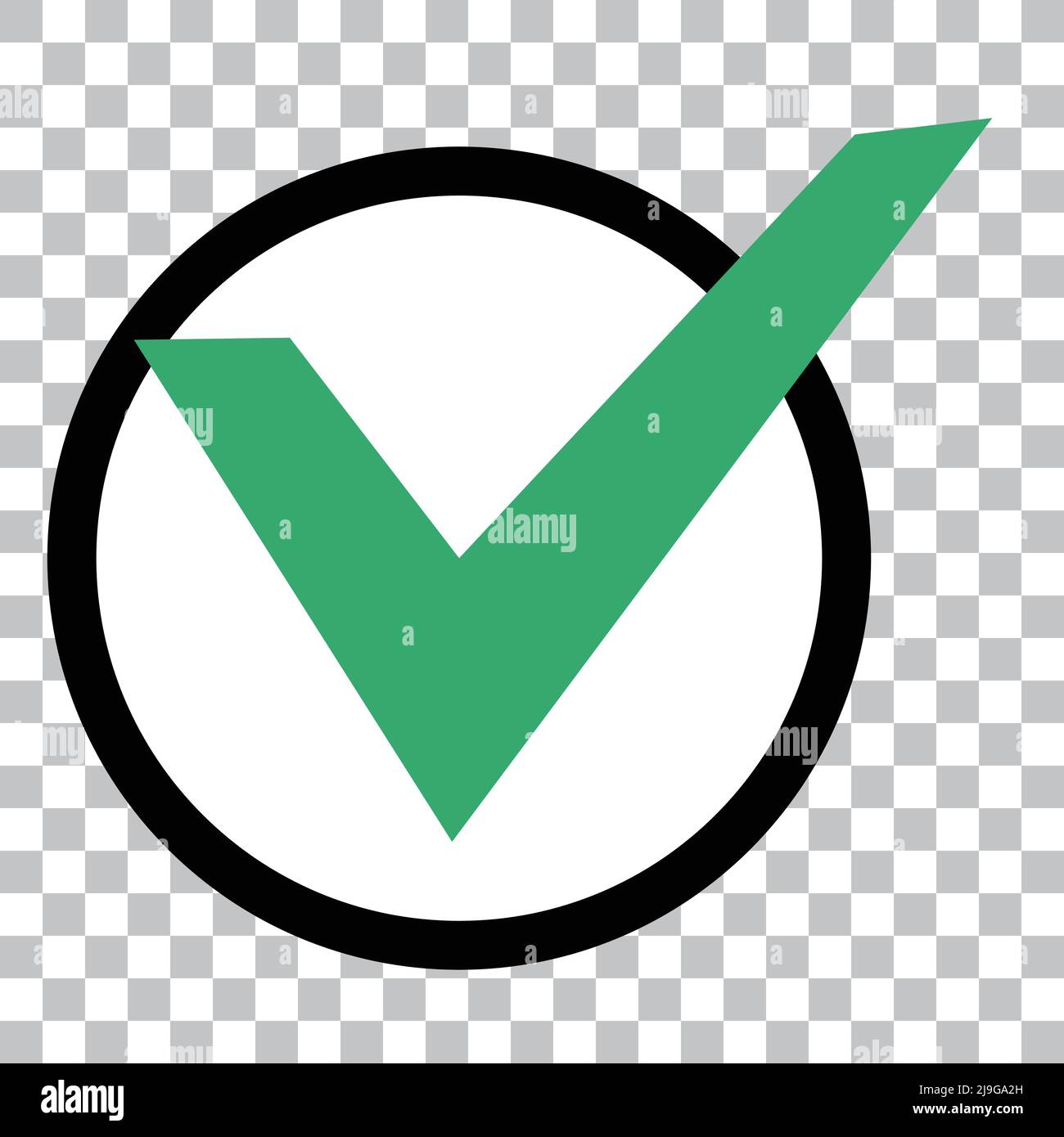 check mark icons with transparent background. Vector. Simple ...