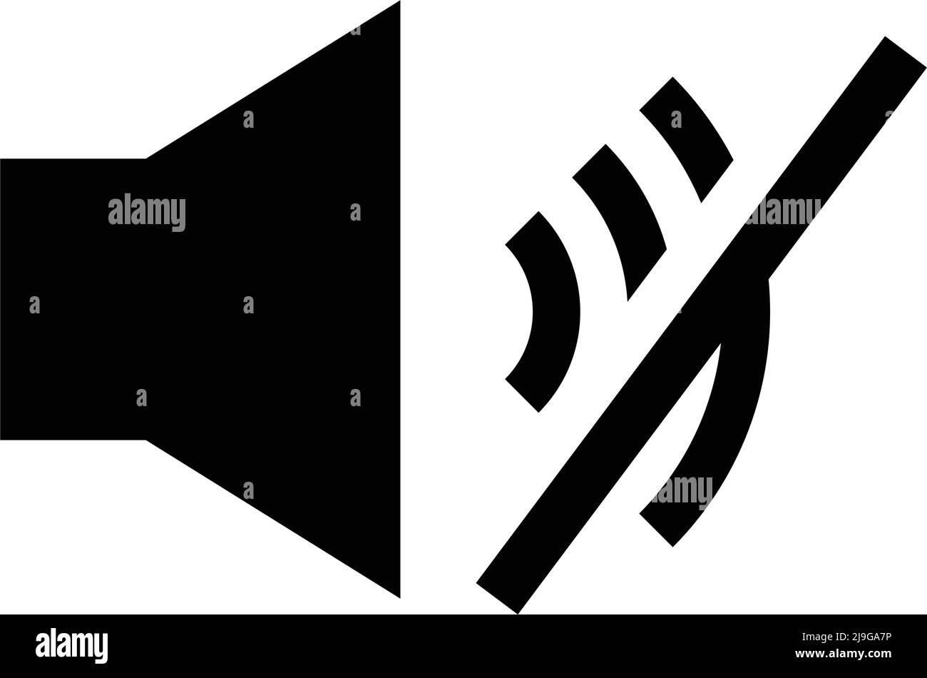 Volume mute icon. Simple vectors. Editable vector Stock Vector Image ...