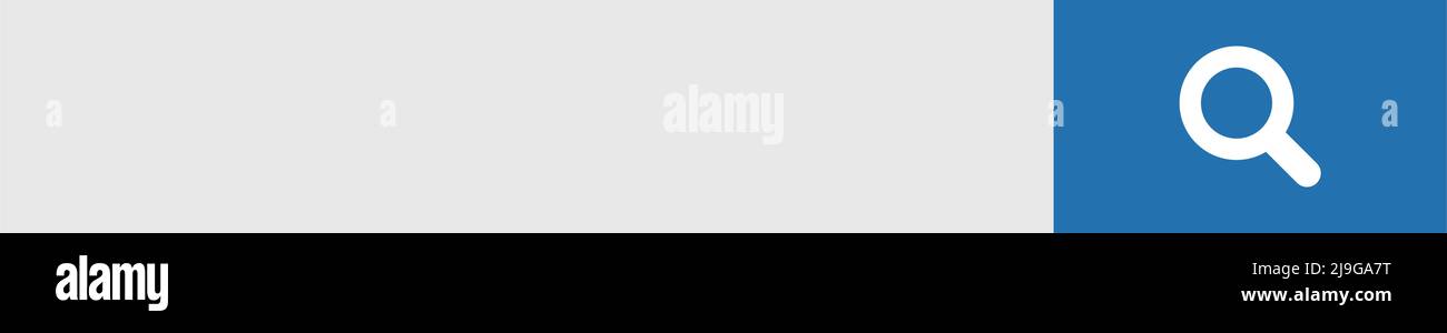 Vector illustration of a simple search bar, search box with input ...