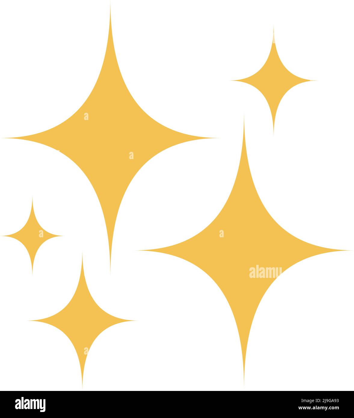 A shiny, sparkly icon. A simple vector that can be used for decoration ...