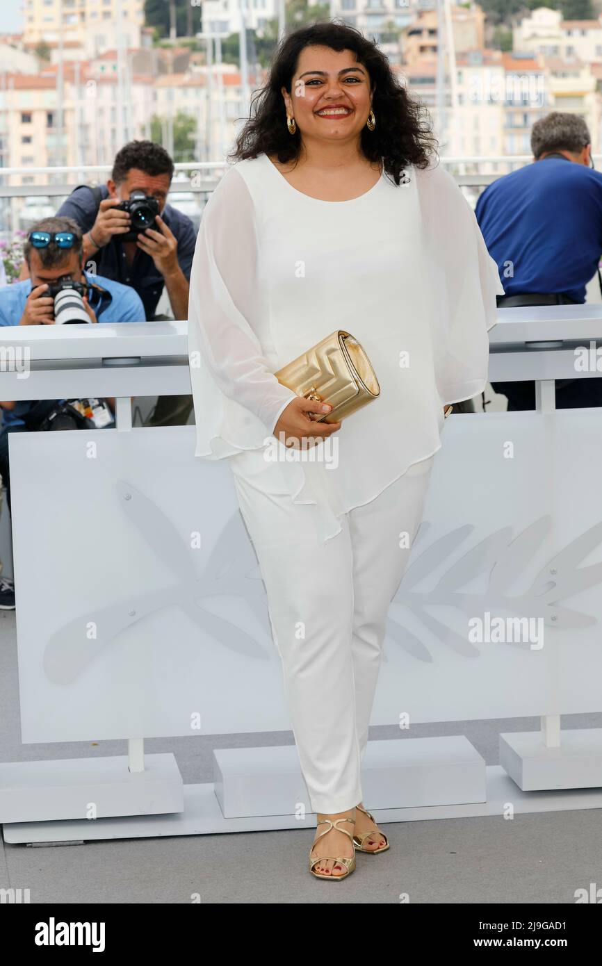 Cannes, Frankreich. 23rd May, 2022. Sara Fazilat poses at the photocall ...