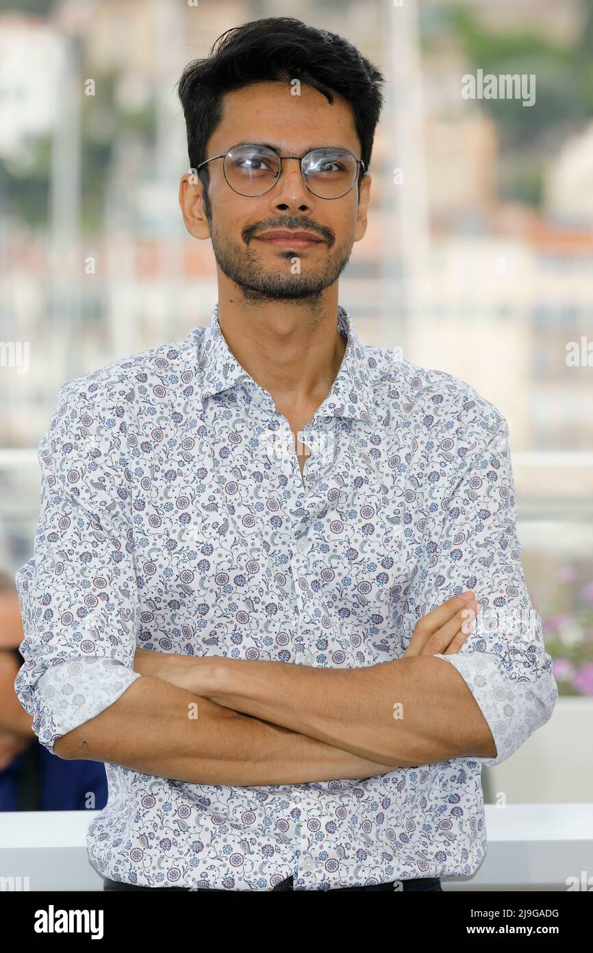 Cannes, Frankreich. 23rd May, 2022. Shaunak Sen poses at the photocall ...