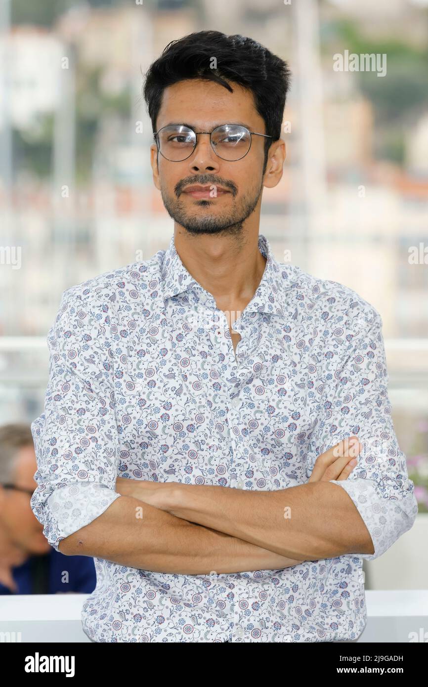 Cannes, Frankreich. 23rd May, 2022. Shaunak Sen poses at the photocall ...
