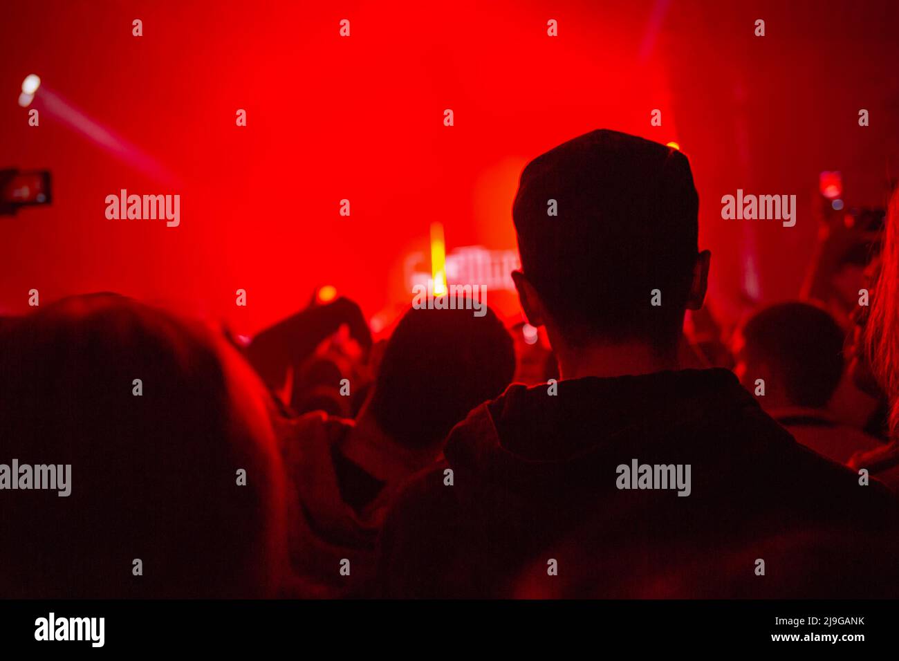 Club dj rear view hi-res stock photography and images - Alamy