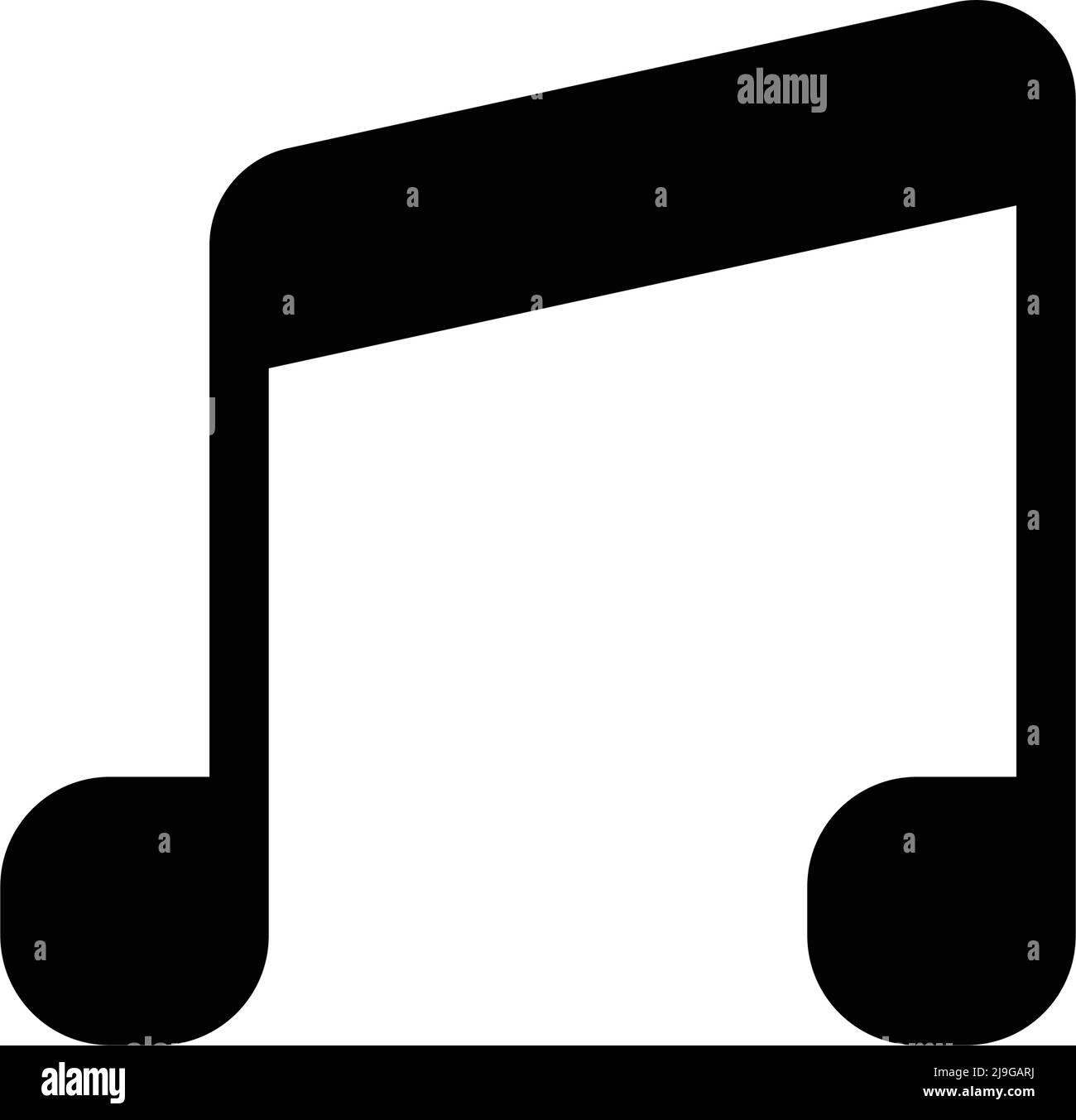 Black music note hi-res stock photography and images - Alamy