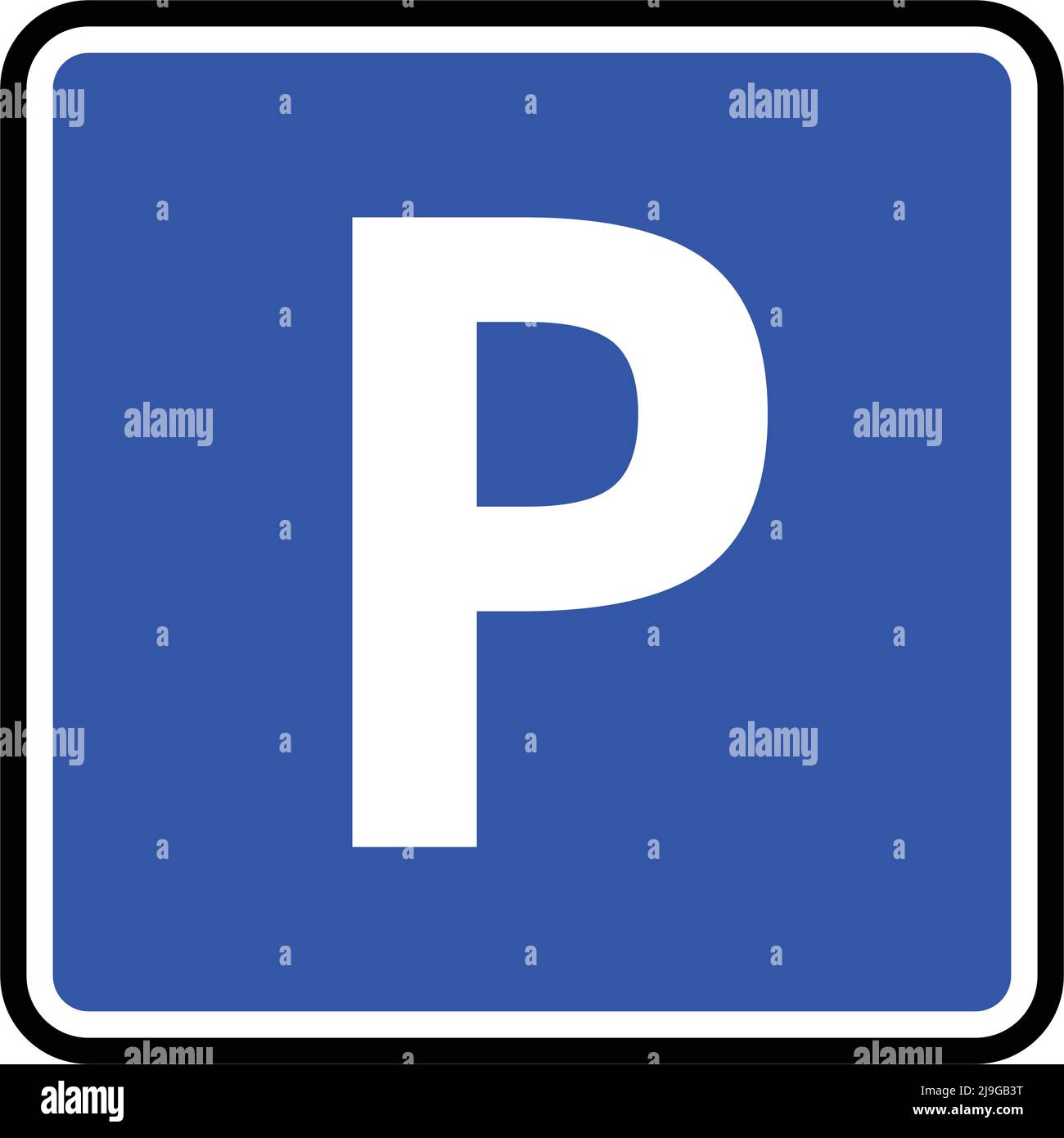 square parking sign. Editable vector Stock Vector Image & Art - Alamy