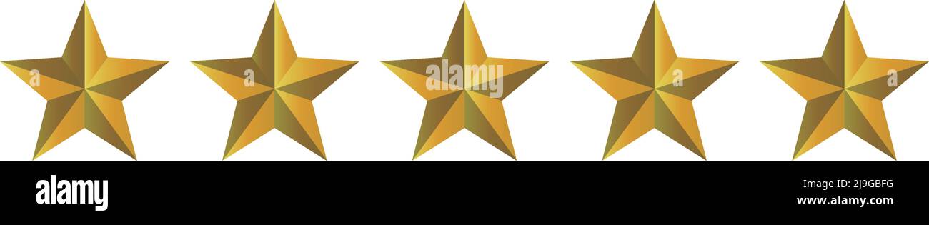 5 star icon. A golden icon that can be used for reviews and ratings ...