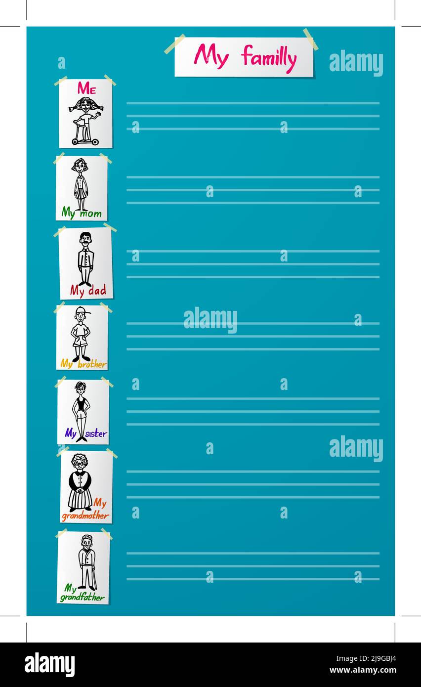 Family members form Stock Vector Images - Alamy