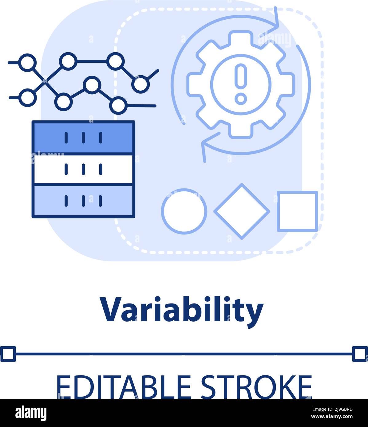 Variability light blue concept icon Stock Vector Image & Art - Alamy