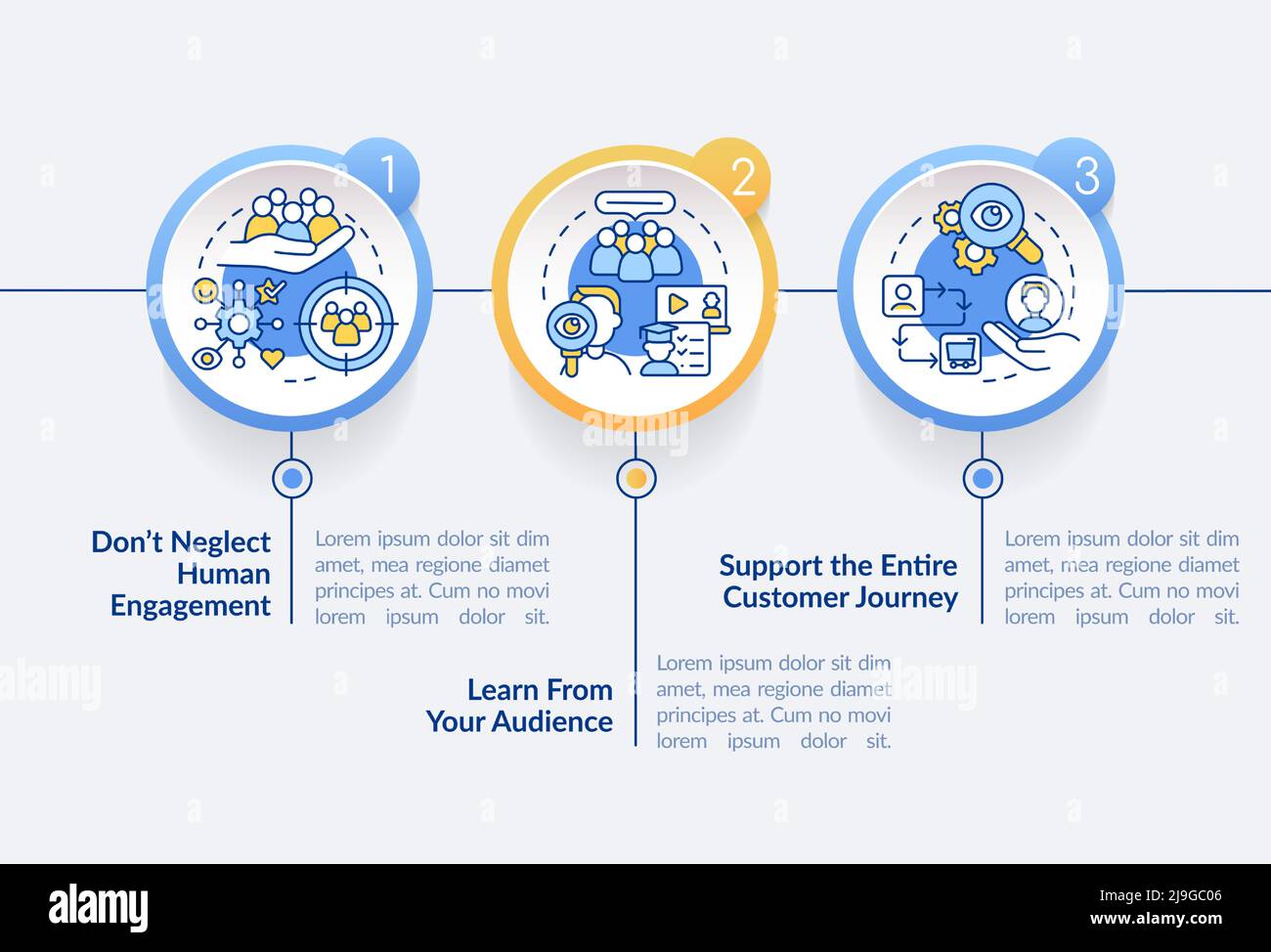People first mindset circle infographic template Stock Vector Image ...