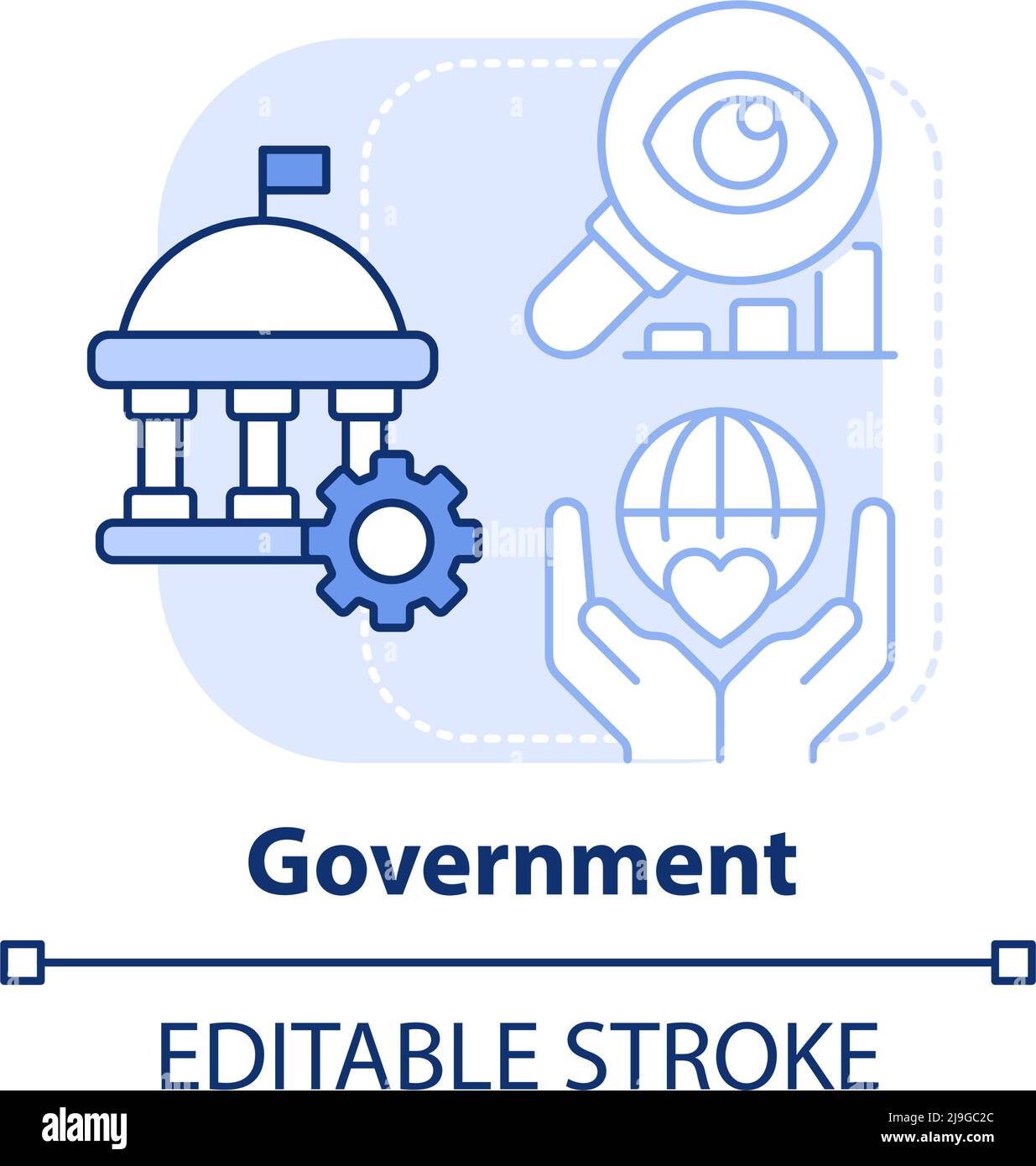 Government light blue concept icon Stock Vector Image & Art - Alamy