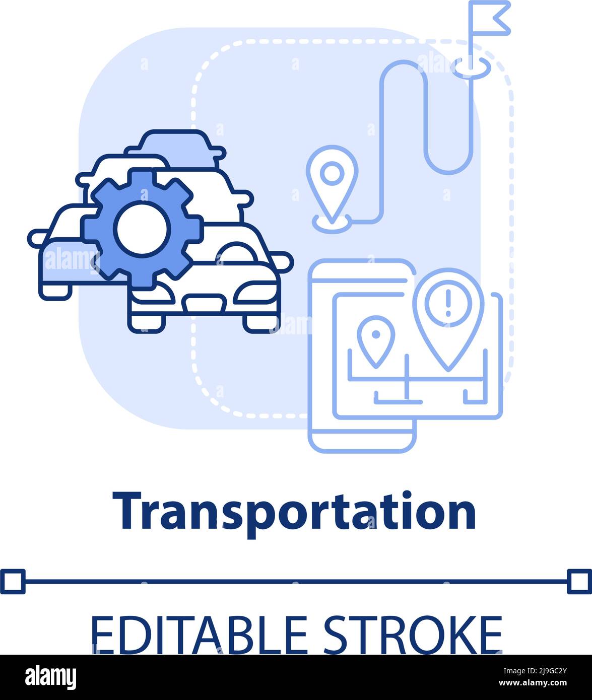 Transportation light blue concept icon Stock Vector Image & Art - Alamy