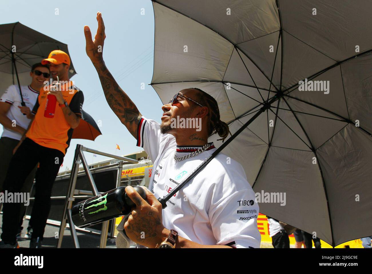 Lewis Hamilton (GBR) Mercedes W13 E Performance during FORMULA 1 ...