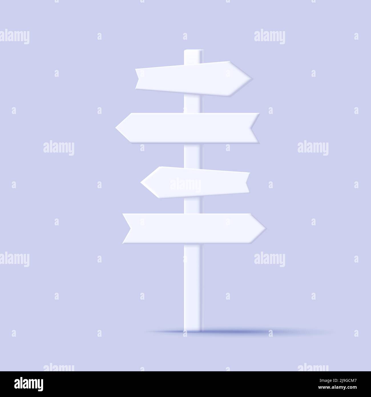 White direction road sign Stock Vector Images - Alamy