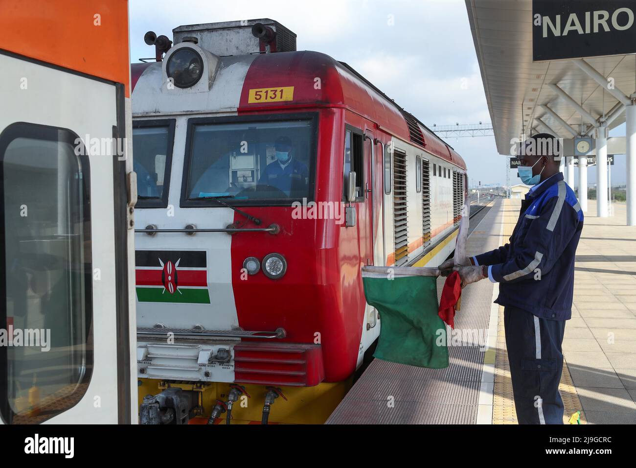 Nairobi, Kenya. 25th Mar, 2022. Brian Kemboi guides while John Pius is ...