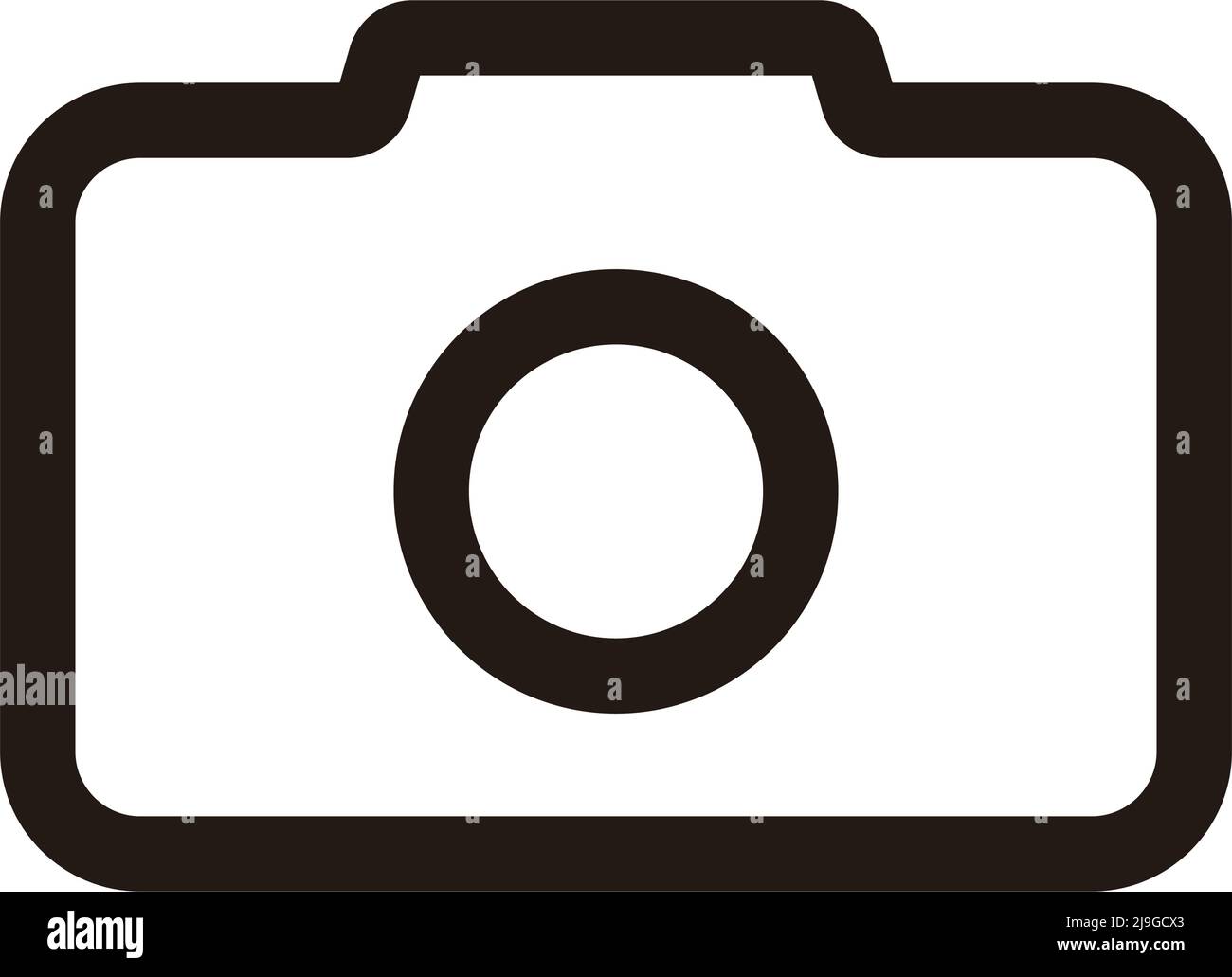 A simple camera icon. Vectors about shooting. Editable vector Stock ...