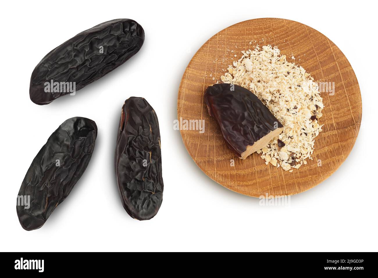 Tonka bean isolated on white background with clipping path and full ...