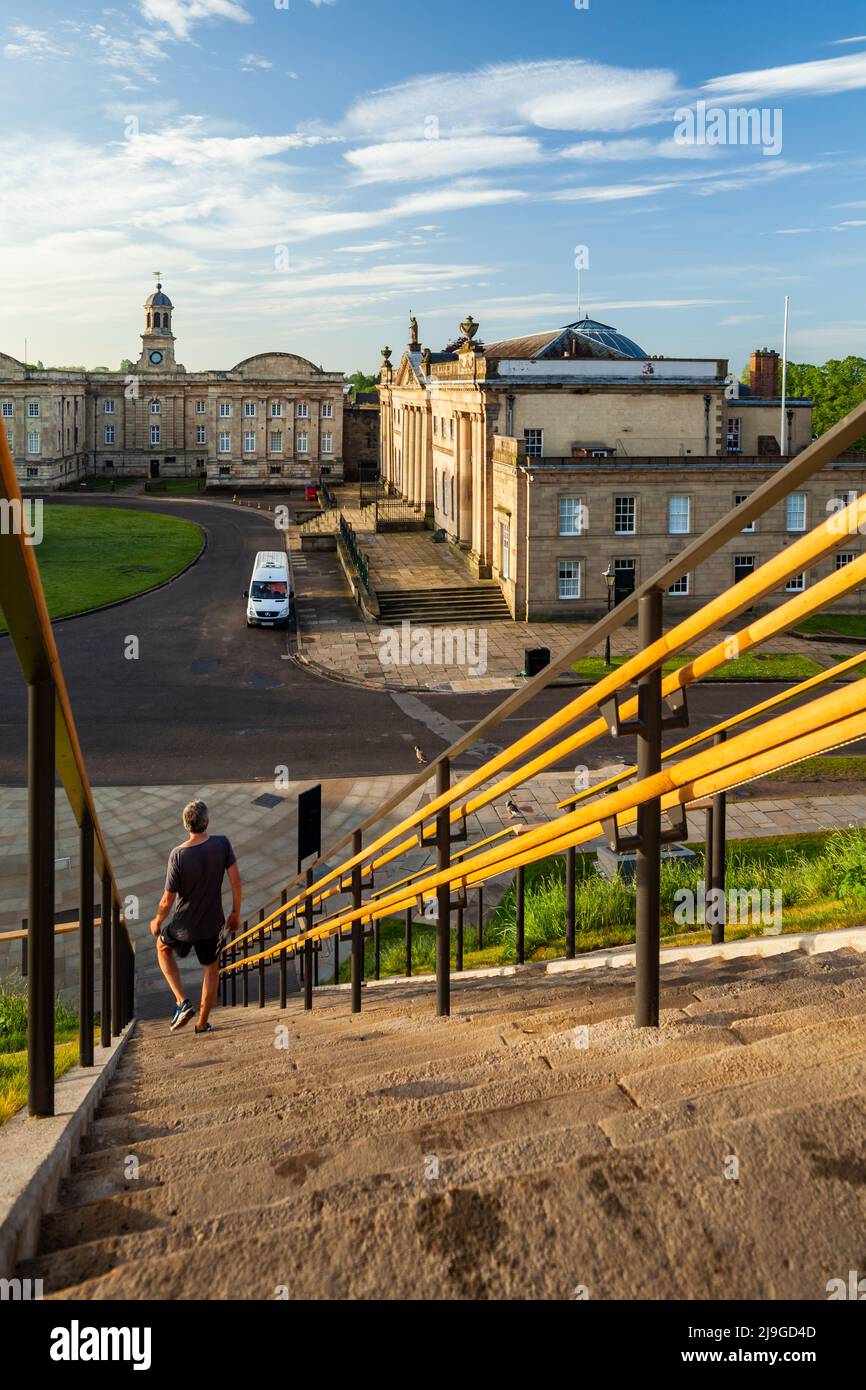 Crown Court seen from Clifford's Tower in York, England Stock Photo - Alamy