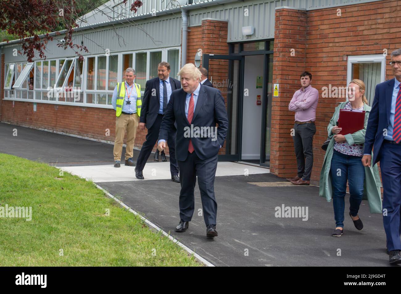 Boris Johnson Visits Newtown Mid Wales for Welsh conservative party ...