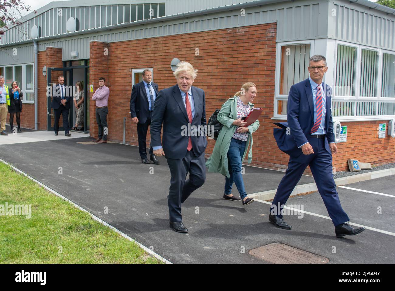 Boris Johnson Visits Newtown Mid Wales for Welsh conservative party ...