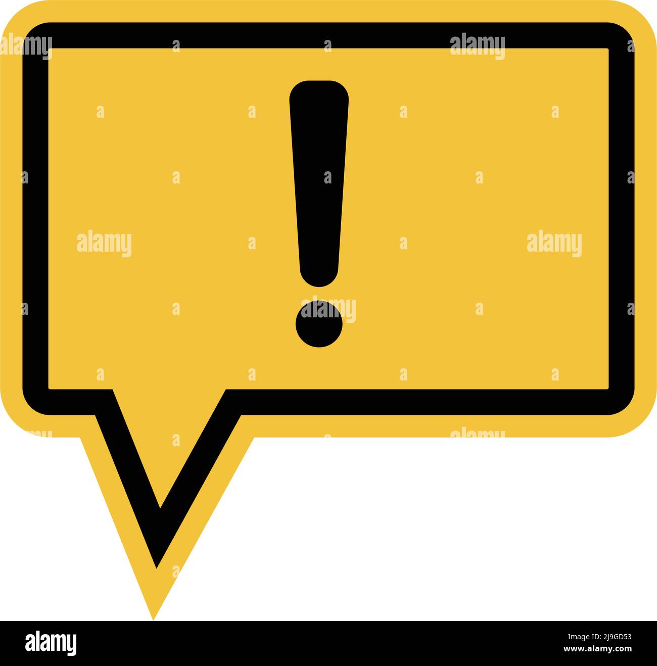 Exclamation speech bubble. Editable vector Stock Vector Image & Art - Alamy