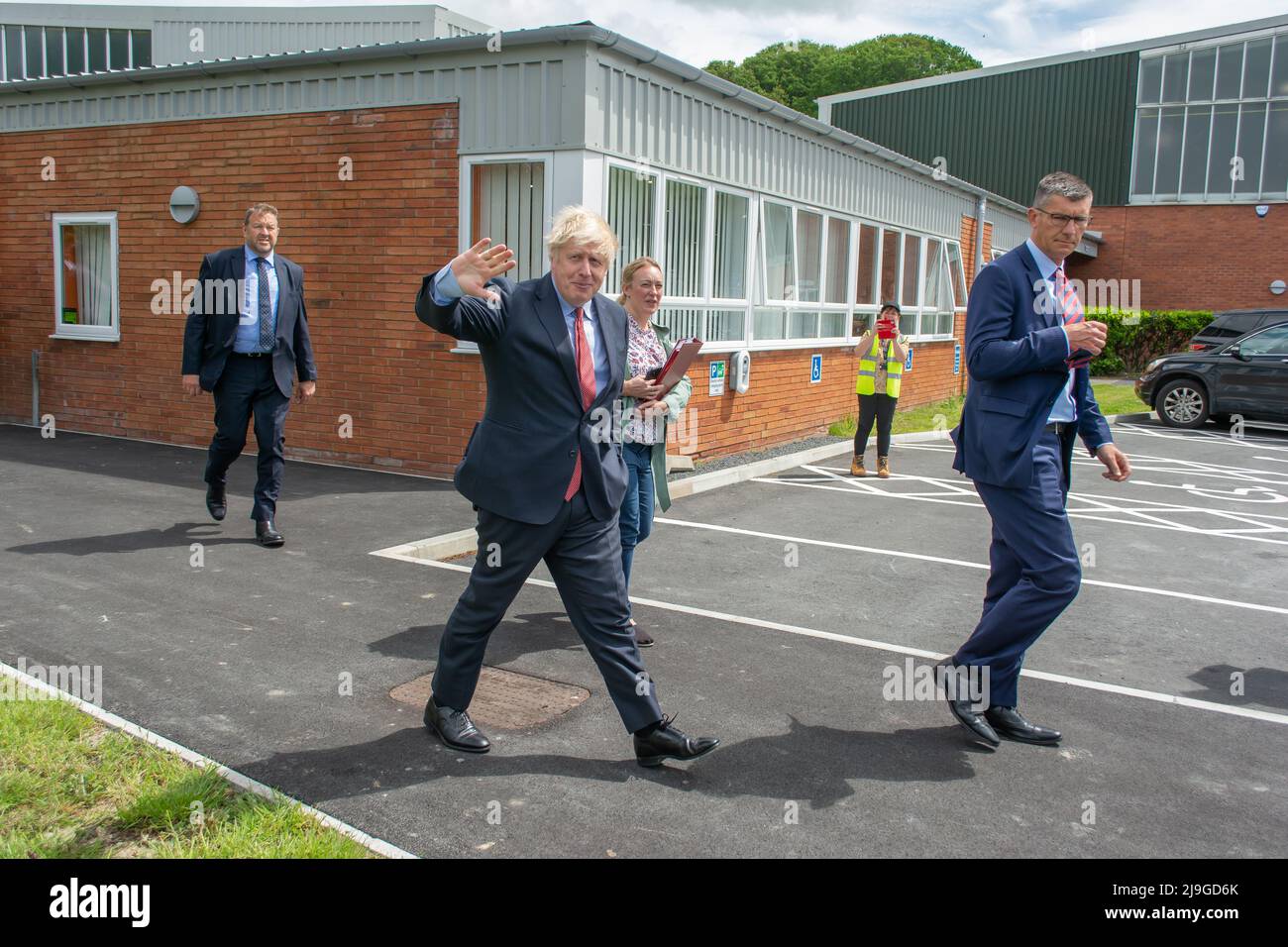 Boris Johnson Visits Newtown Mid Wales for Welsh conservative party ...