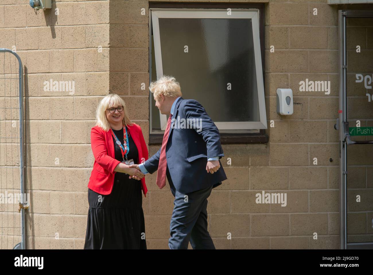 Boris Johnson Visits Newtown Mid Wales for Welsh conservative party ...