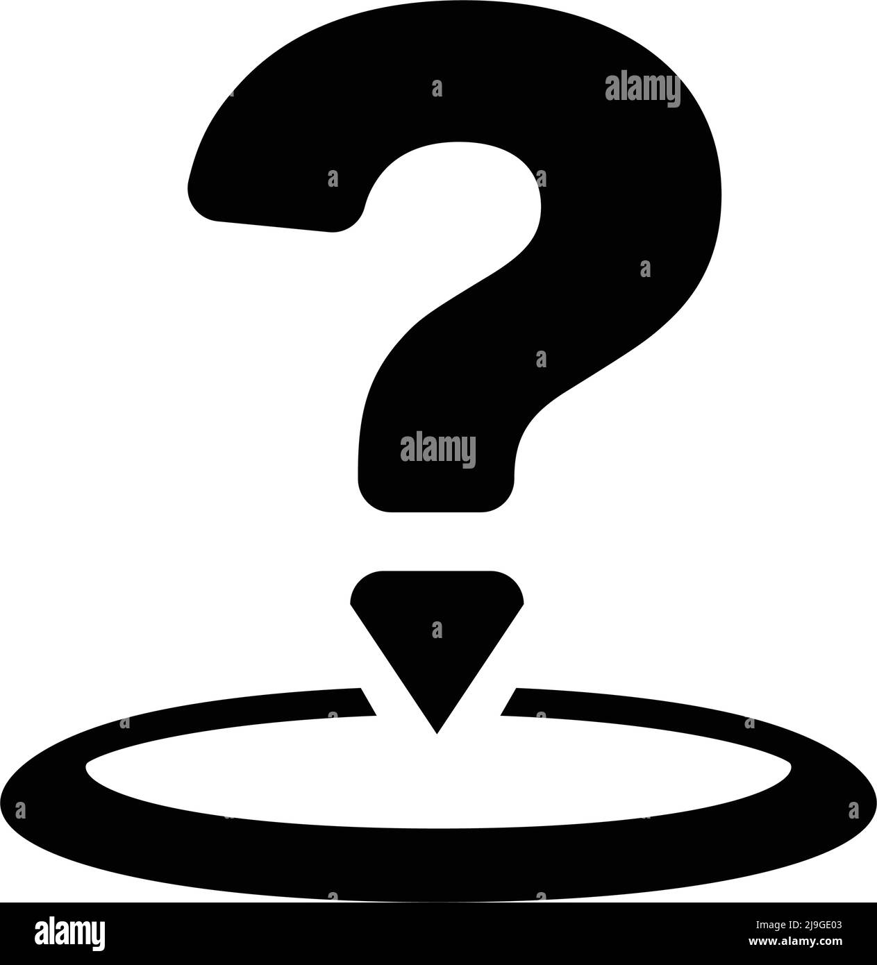 Simple question mark icon. Editable vector Stock Vector Image & Art - Alamy