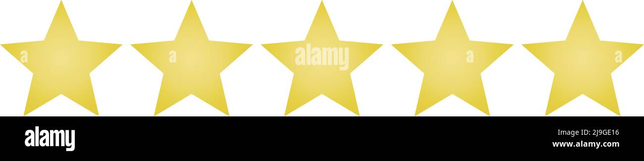 Five-star icon that can be used for reviews and other purposes ...