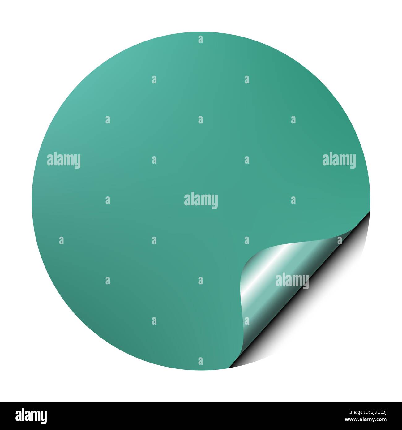 paper note sheet label with turn over edge curl Stock Photo - Alamy